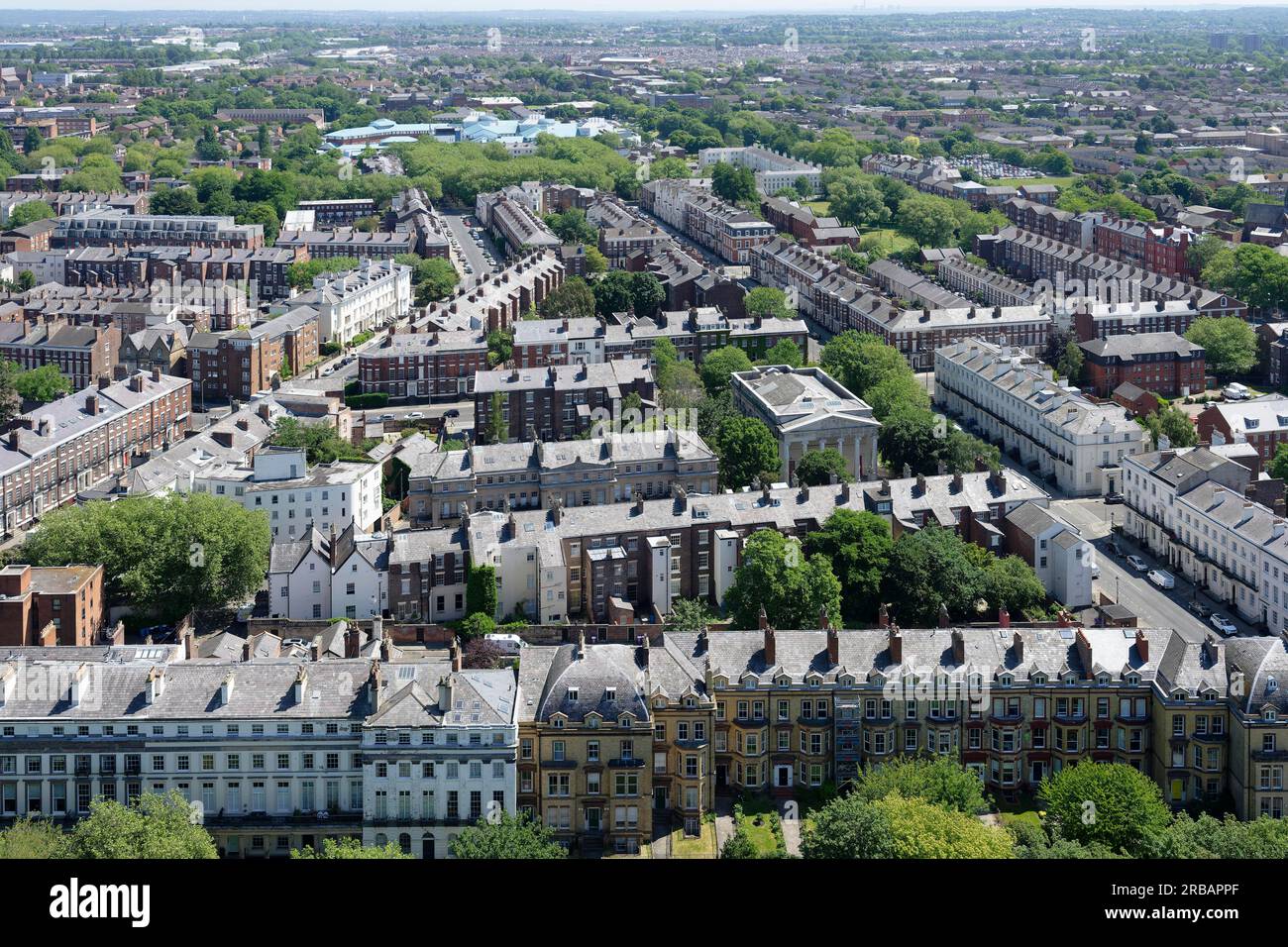 Skyline, Toxteth, Liverpool, England, United Kingdom Stock Photo - Alamy