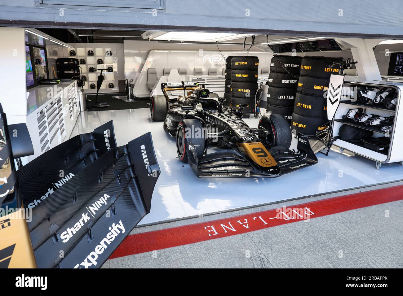 Silverstone, Great Britain. 7th July, 2023. Car of the fictional Apex ...