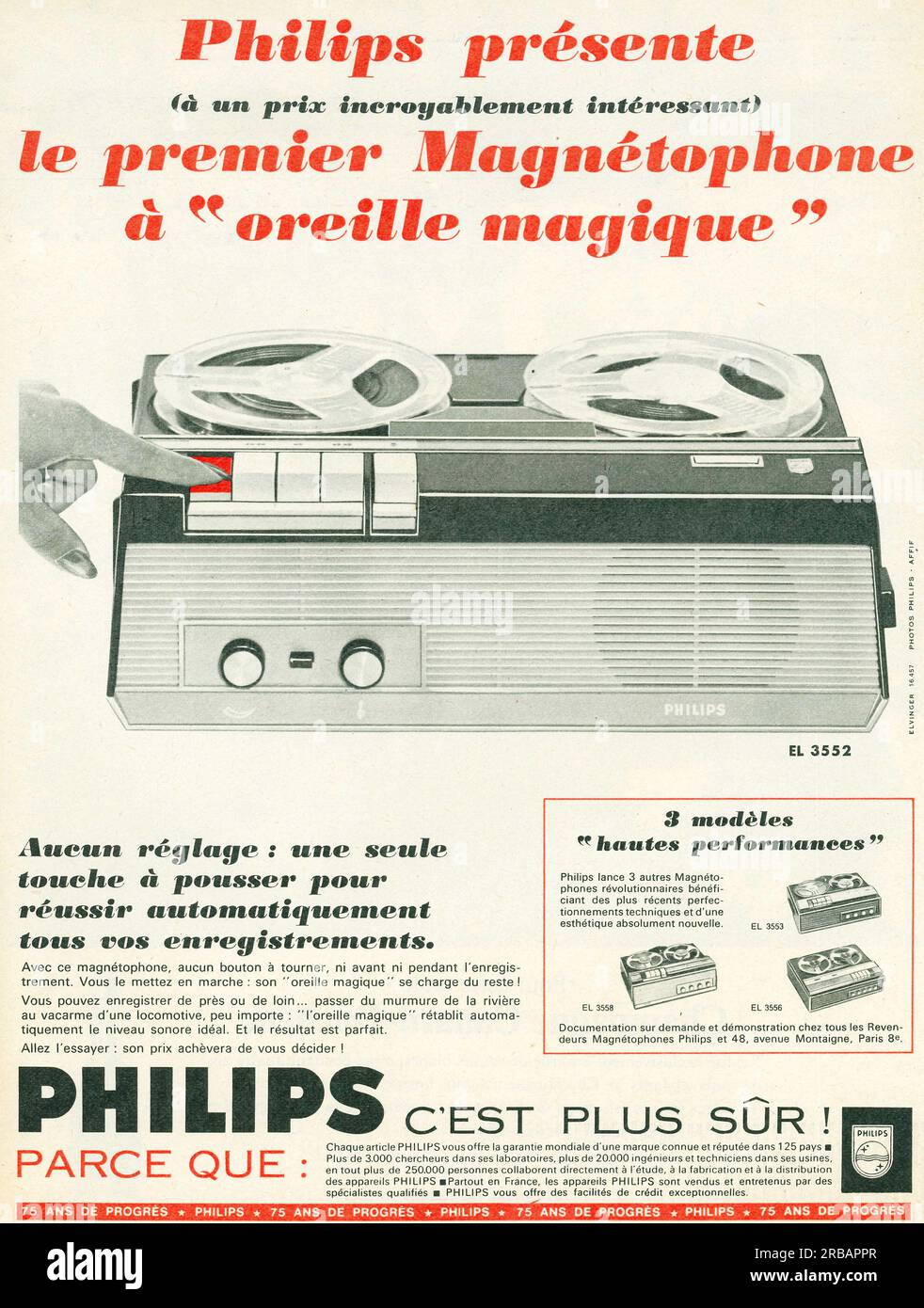 Philips 3552 tape recorders hi-res stock photography and images - Alamy