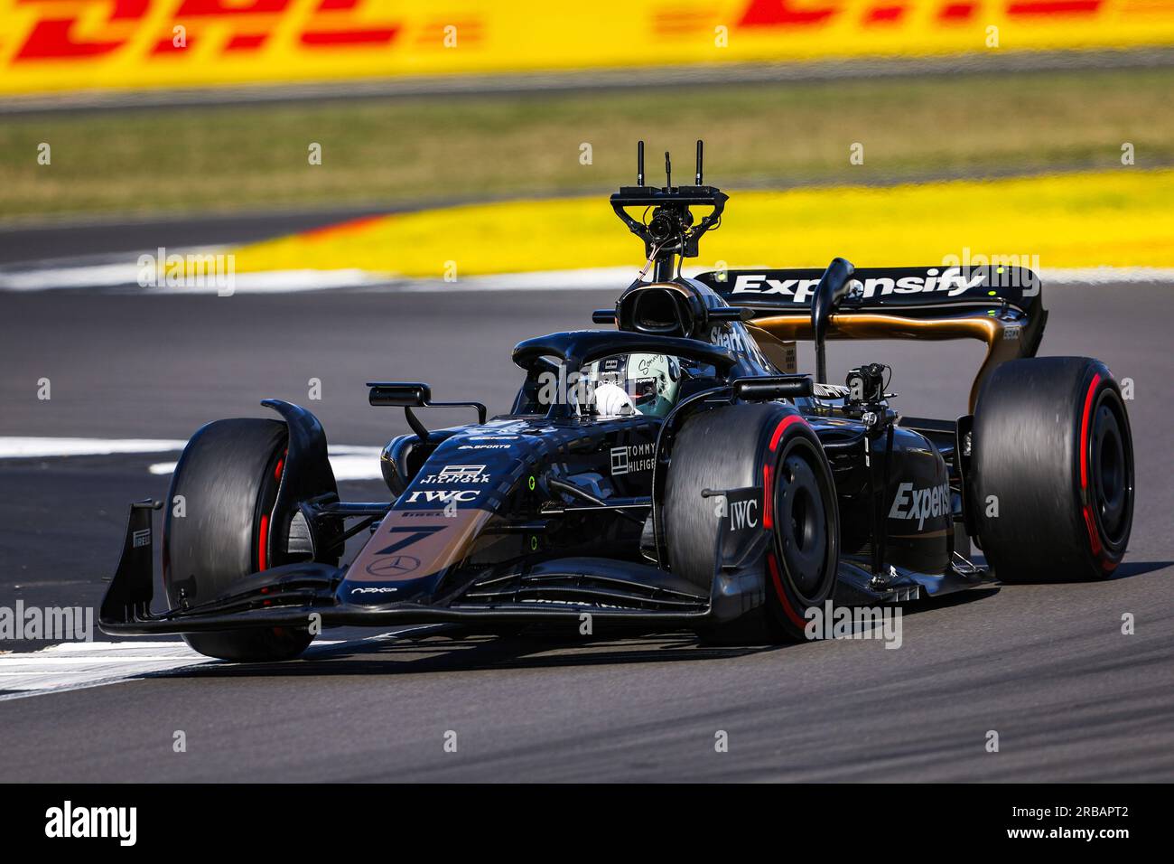 Silverstone, Great Britain. 7th July, 2023. Car of the fictional Apex ...