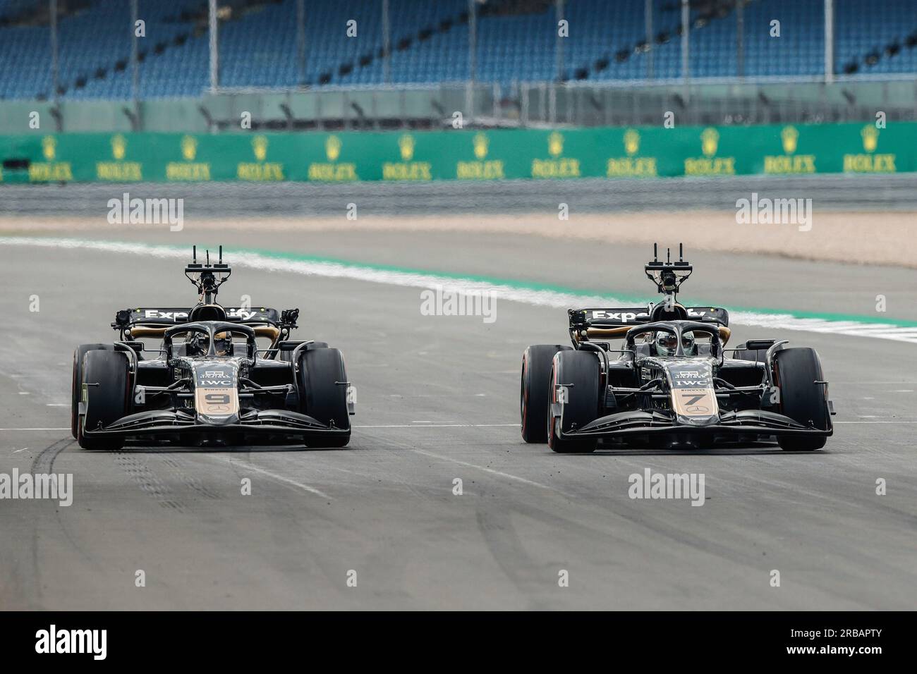 Silverstone, Great Britain. 6th July, 2023. Cars of the fictional Apex ...