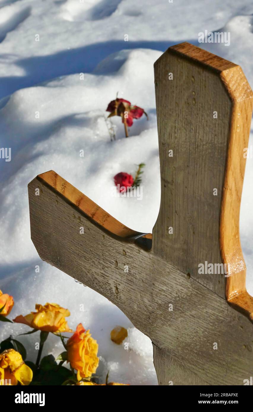 Cemetery winter german hi-res stock photography and images - Alamy