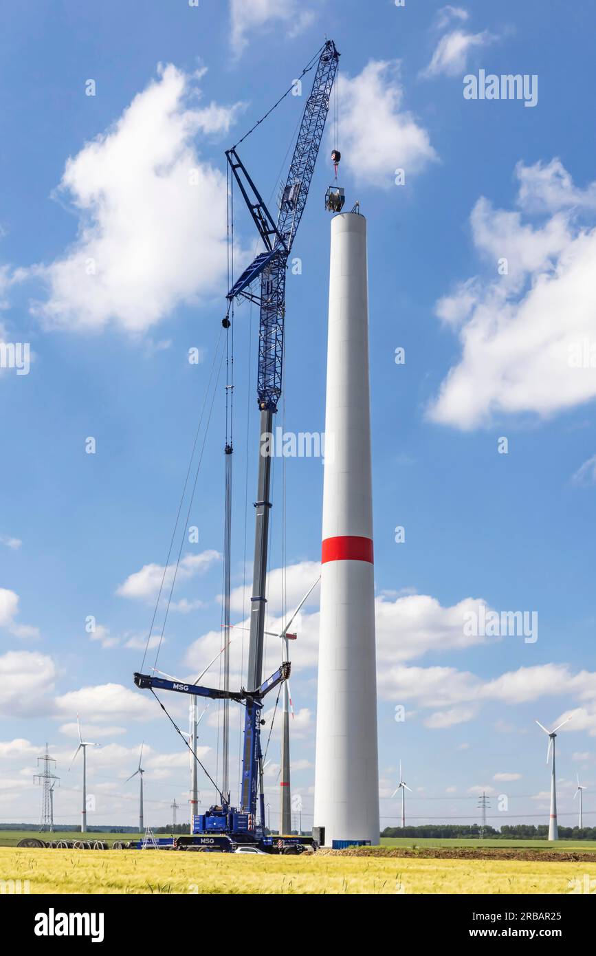 Sintfeld wind farm, plateau between Bad Wuennenberg and Meerhof, site ...