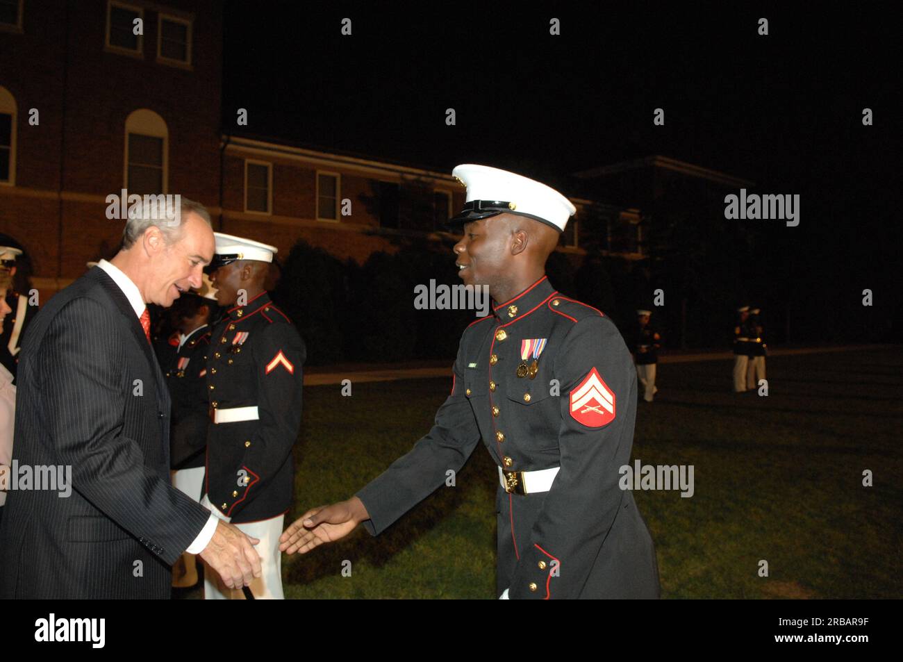 Visit of Secretary Dirk Kempthorne to the Marine Barracks, Washington ...