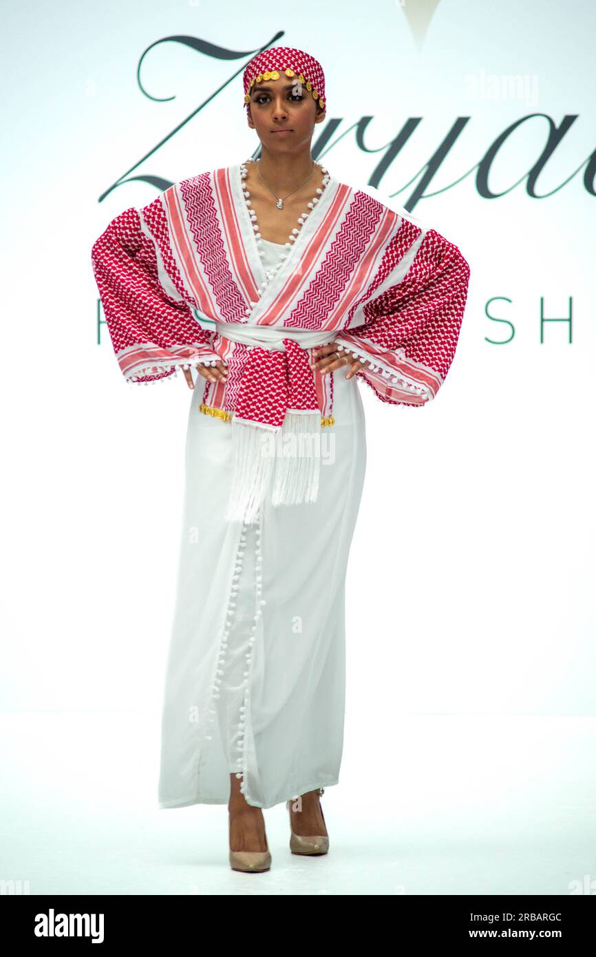 London, UK. 8th July, 2023. Ziryab Fashion Show Highlights Arab ...