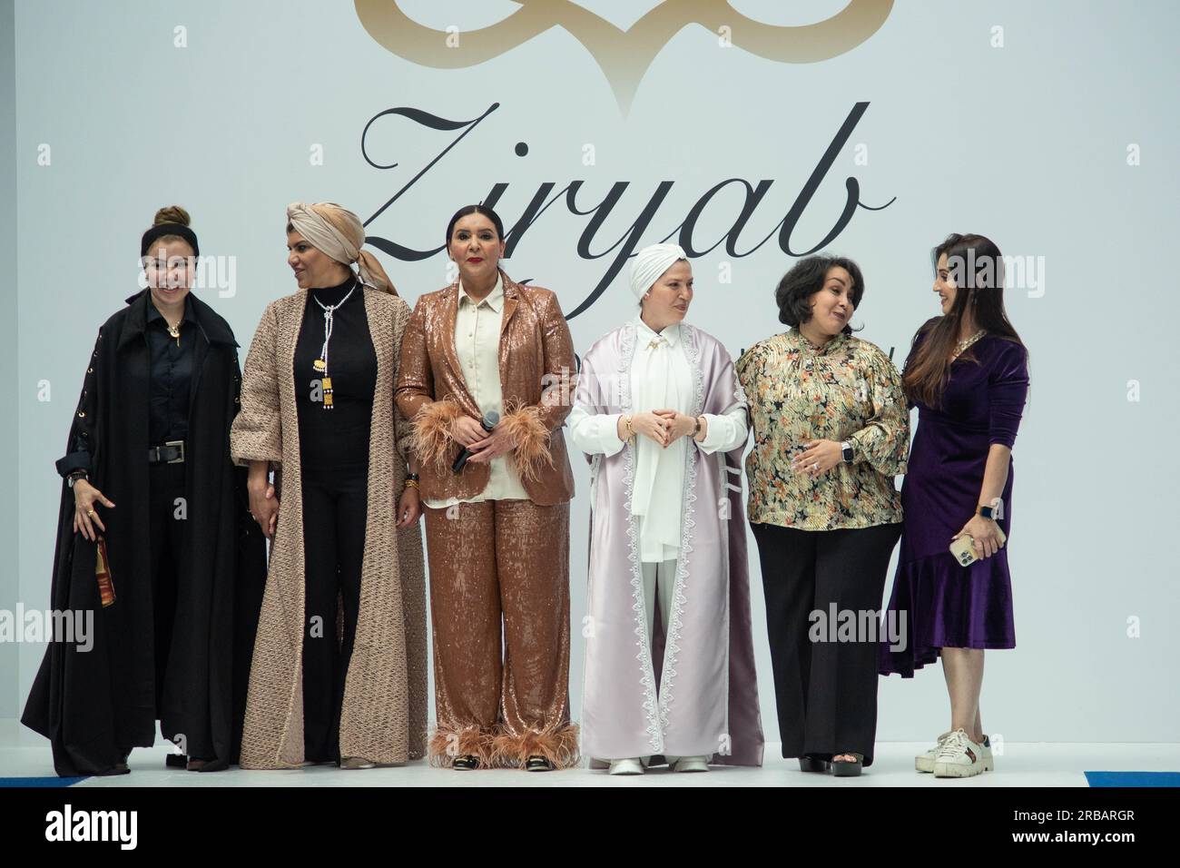 London, UK. 8th July, 2023. Ziryab Fashion Show Highlights Arab ...