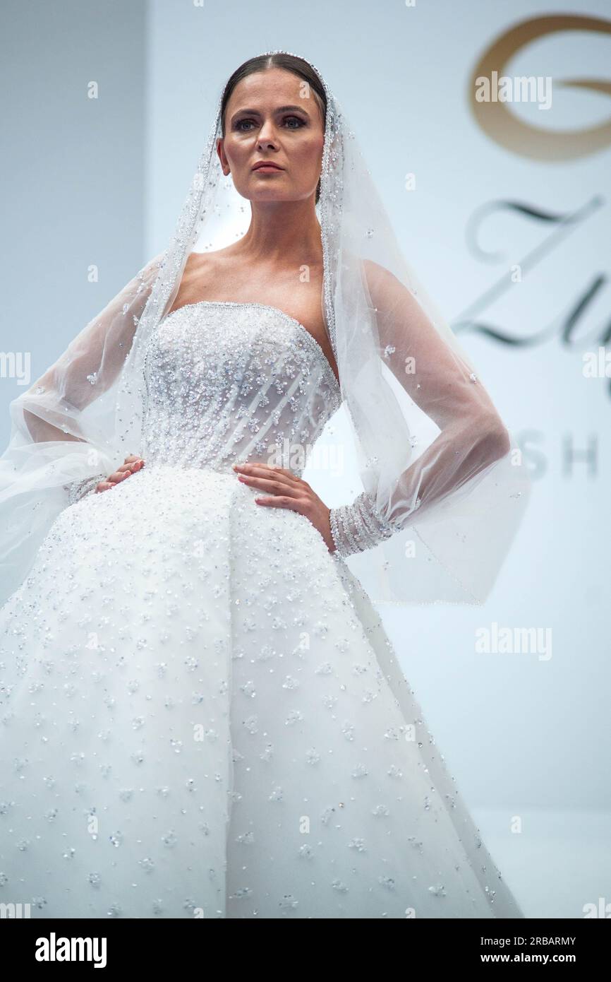 London, UK. 8th July, 2023. Ziryab Fashion Show Highlights Arab ...