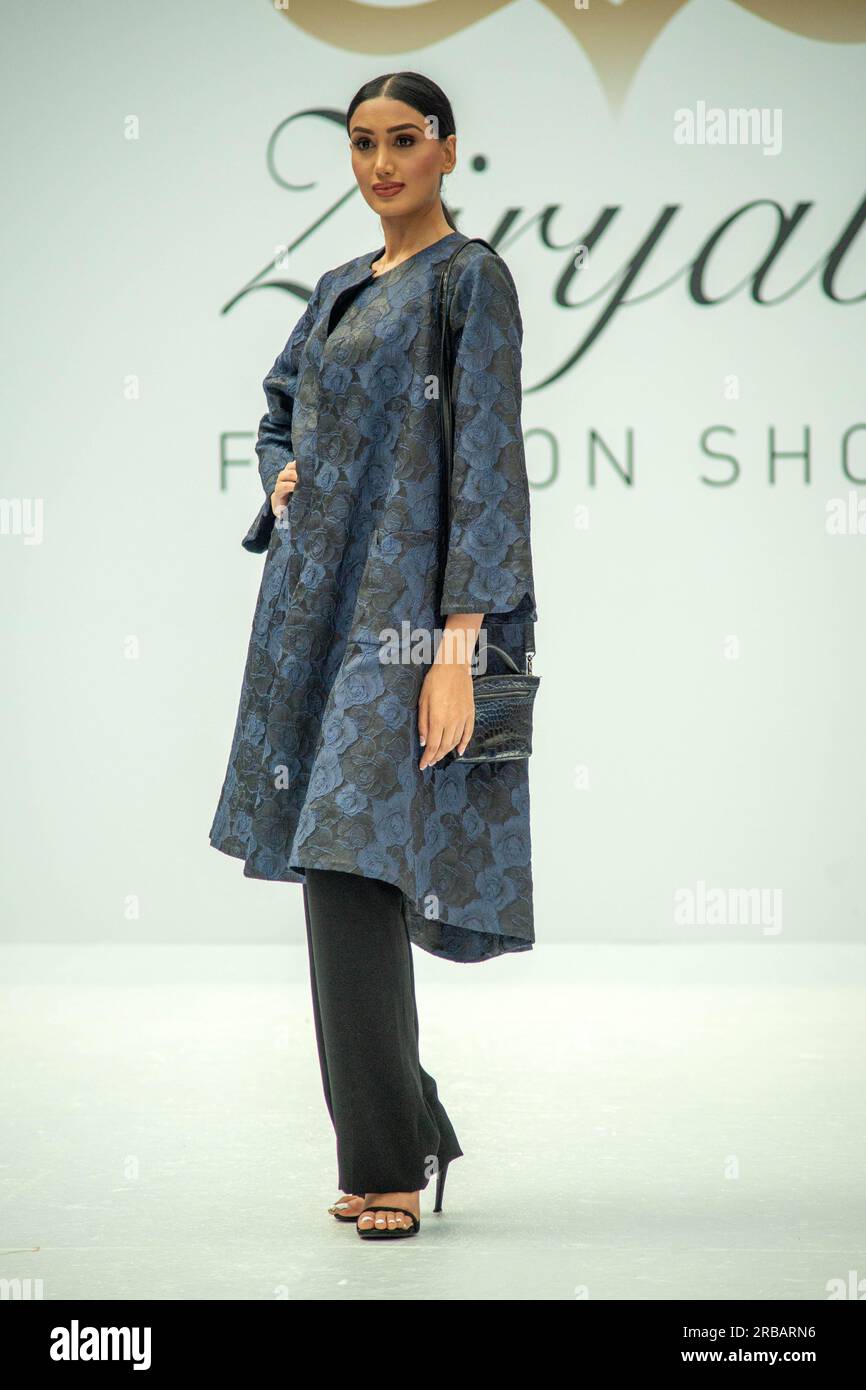 London, UK. 8th July, 2023. Ziryab Fashion Show Highlights Arab ...