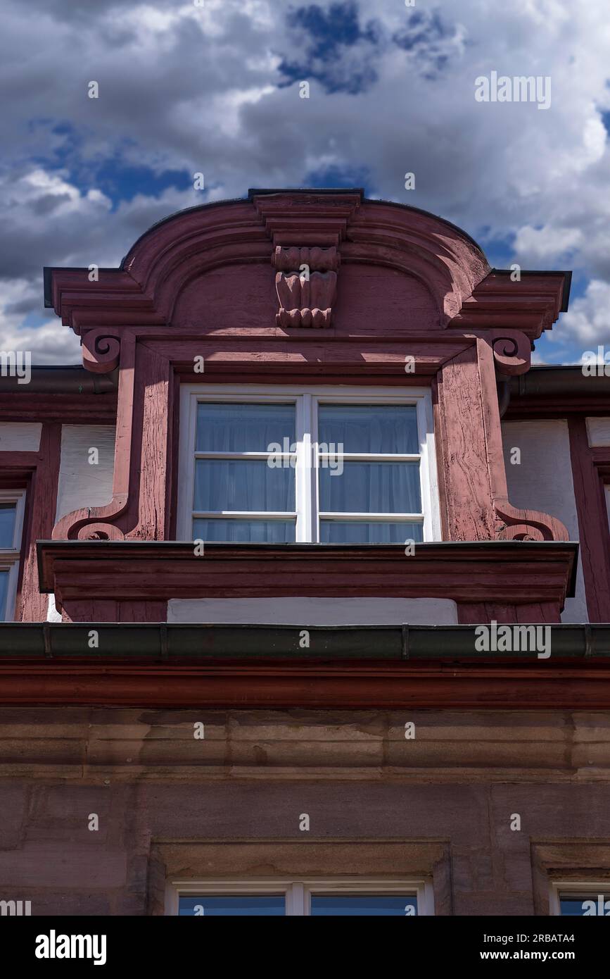 Historic bay window of a residential building, Albrecht-Duerer-Str.11 ...
