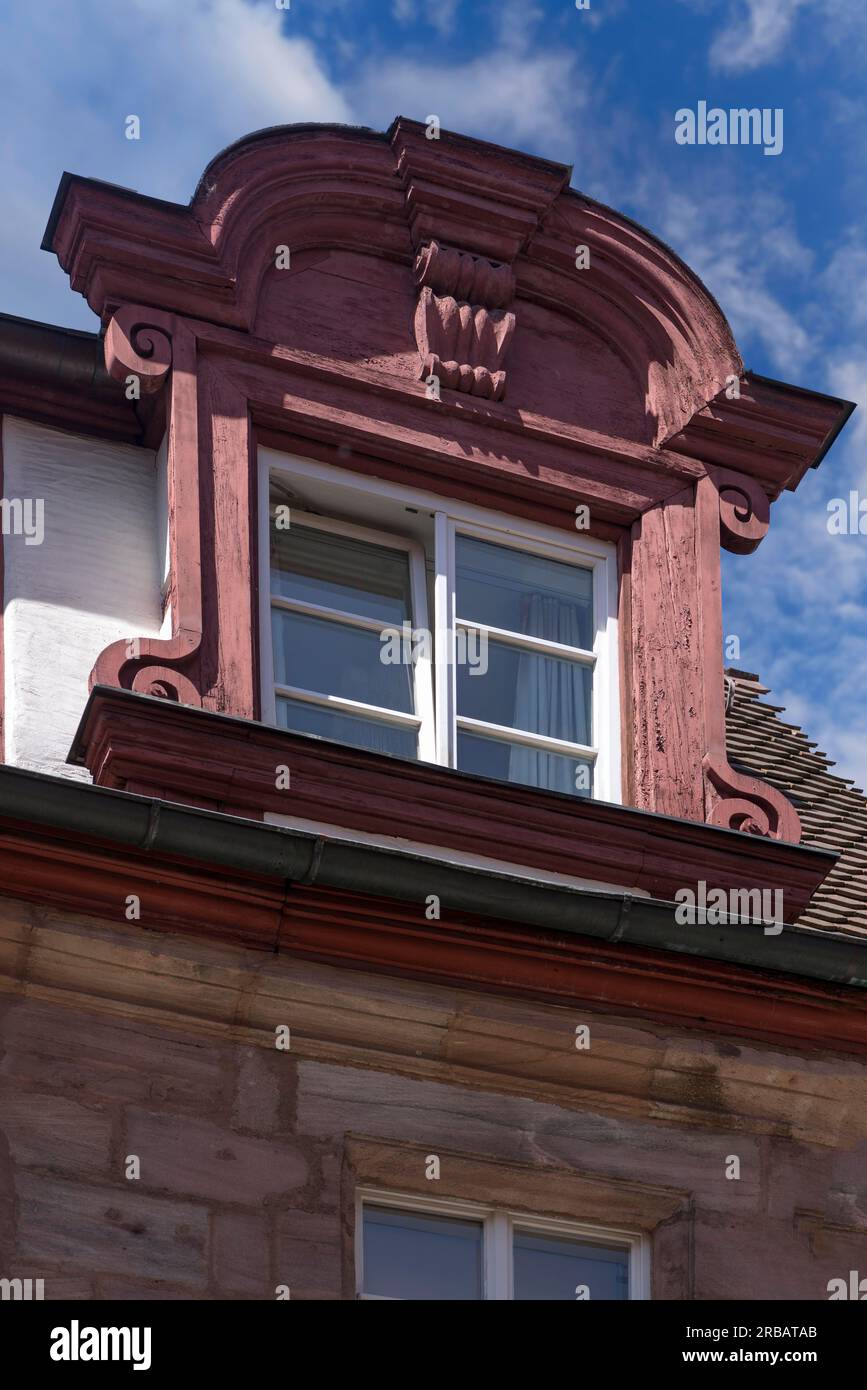 Historic bay window of a residential building, Albrecht-Duerer-Str.11 ...