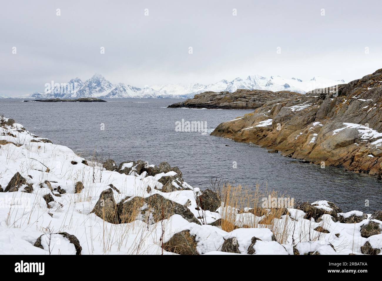 Rock Bay, Skrova, Skrova Island, Lofoten, Norway Stock Photo - Alamy