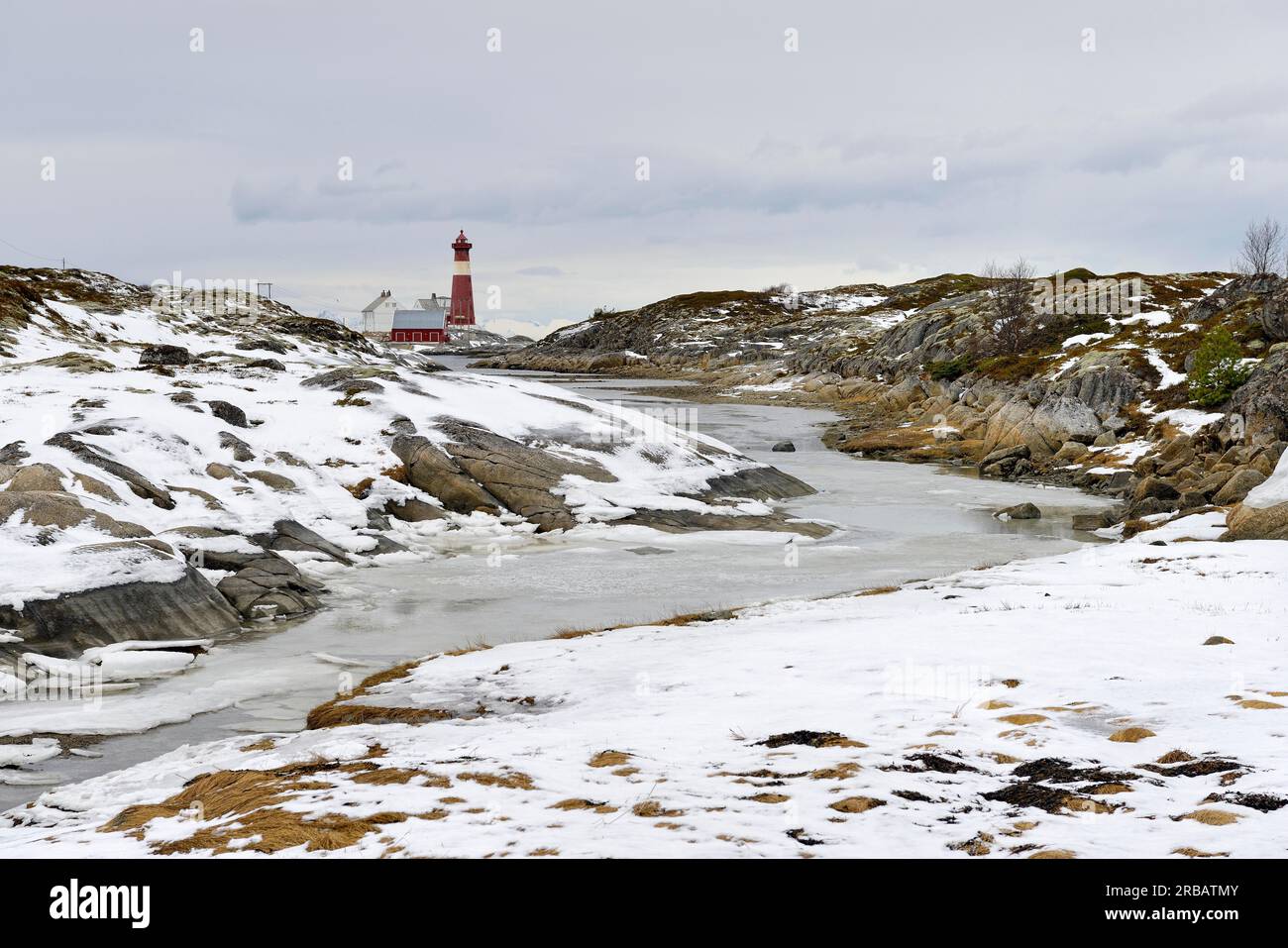 Lofoten landscape at Tranoy lighthouse, Lofoten, Norway Stock Photo - Alamy