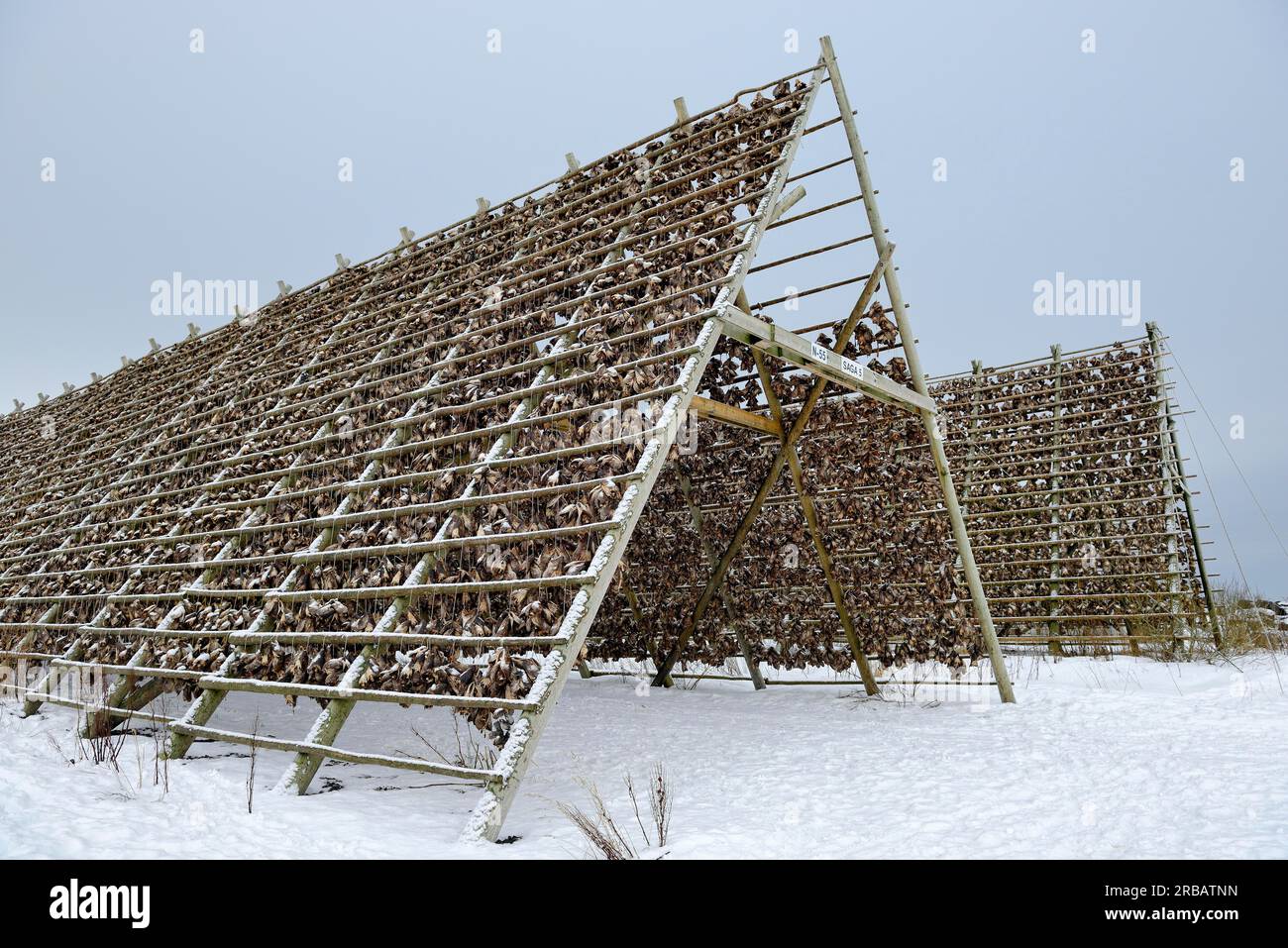 Drying racks for stockfish hi-res stock photography and images - Alamy