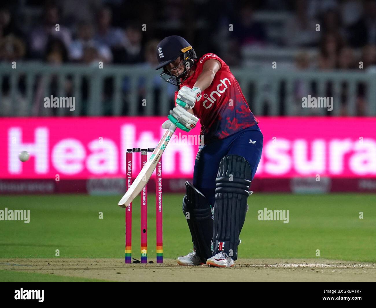 England's Alice Capsey batting during the third Vitality IT20 match at ...