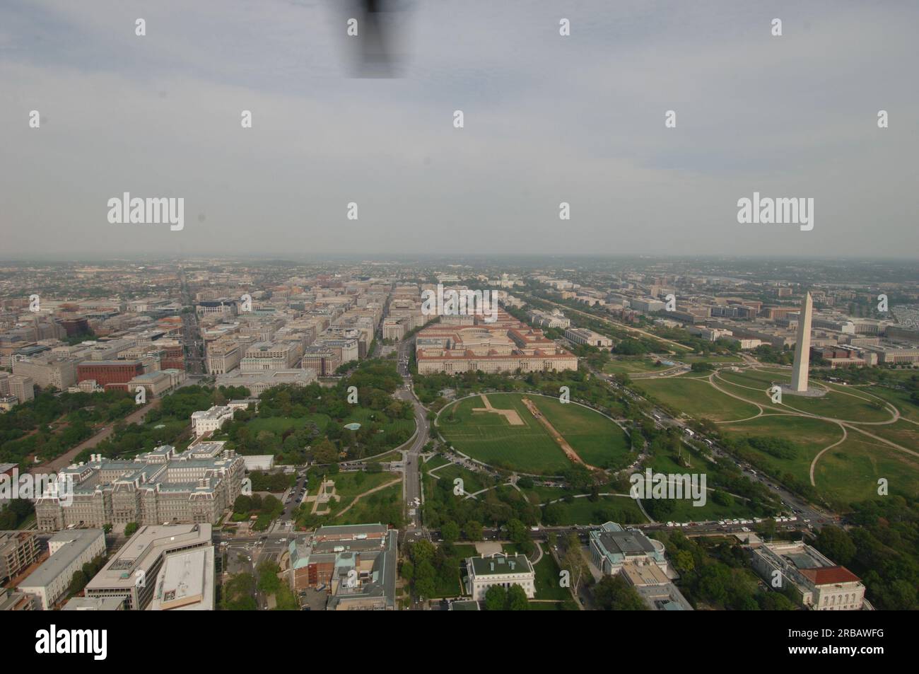 Aerial views of Washington, D.C. buildings, monuments, landscapes ...