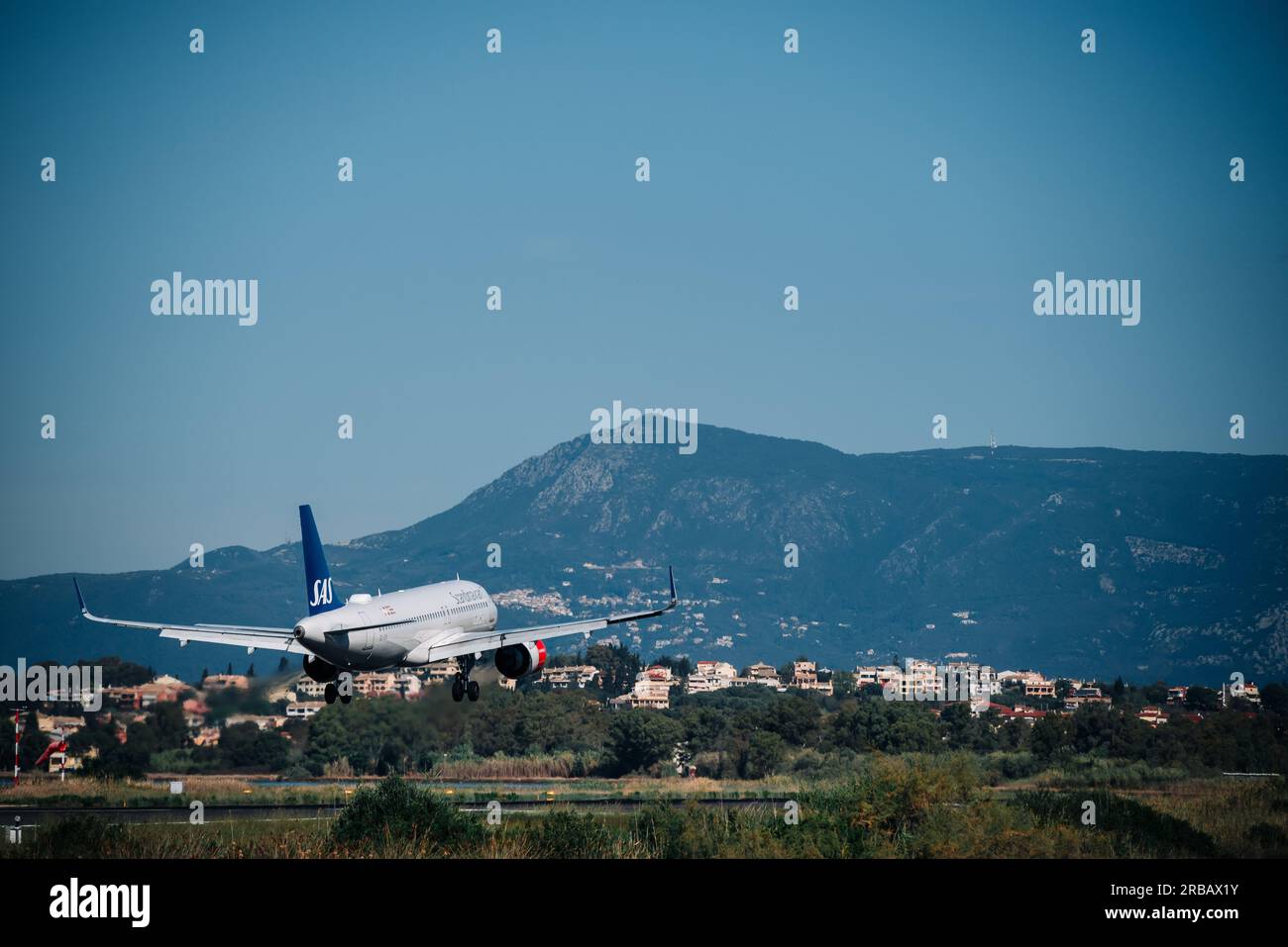 Kerkyra, Greece - 09 24 2022: SAS Scandinavian Airlines Airplane Is ...