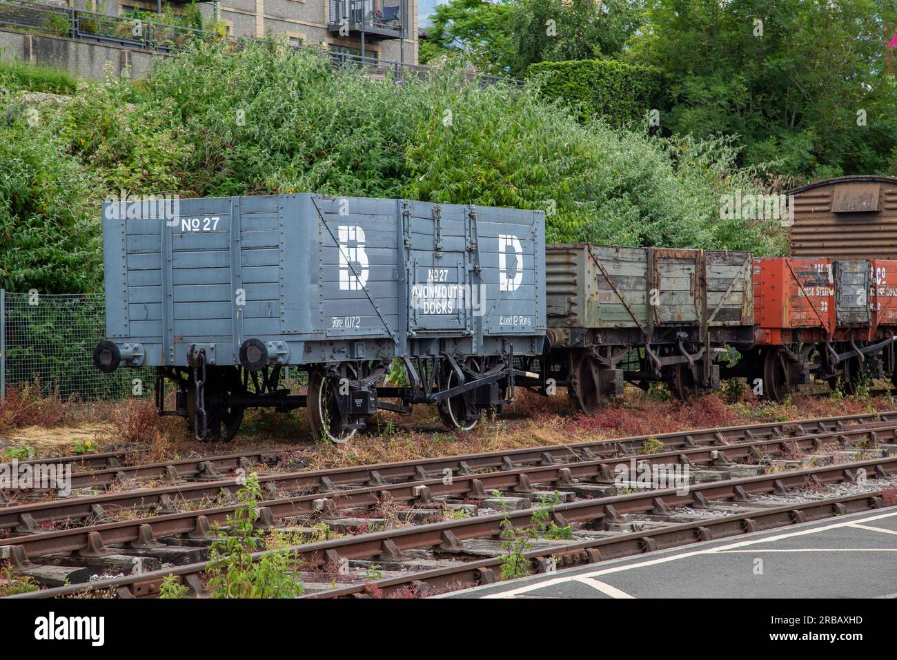 Bristol, England - June 16th 2023: Old railway carriages at Bristol ...
