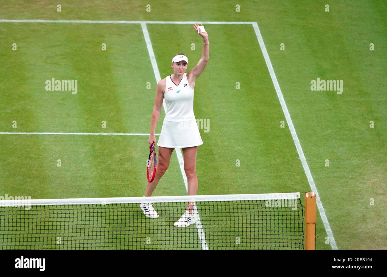 Elena Rybakina celebrates victory over Katie Boulter on day six of the ...