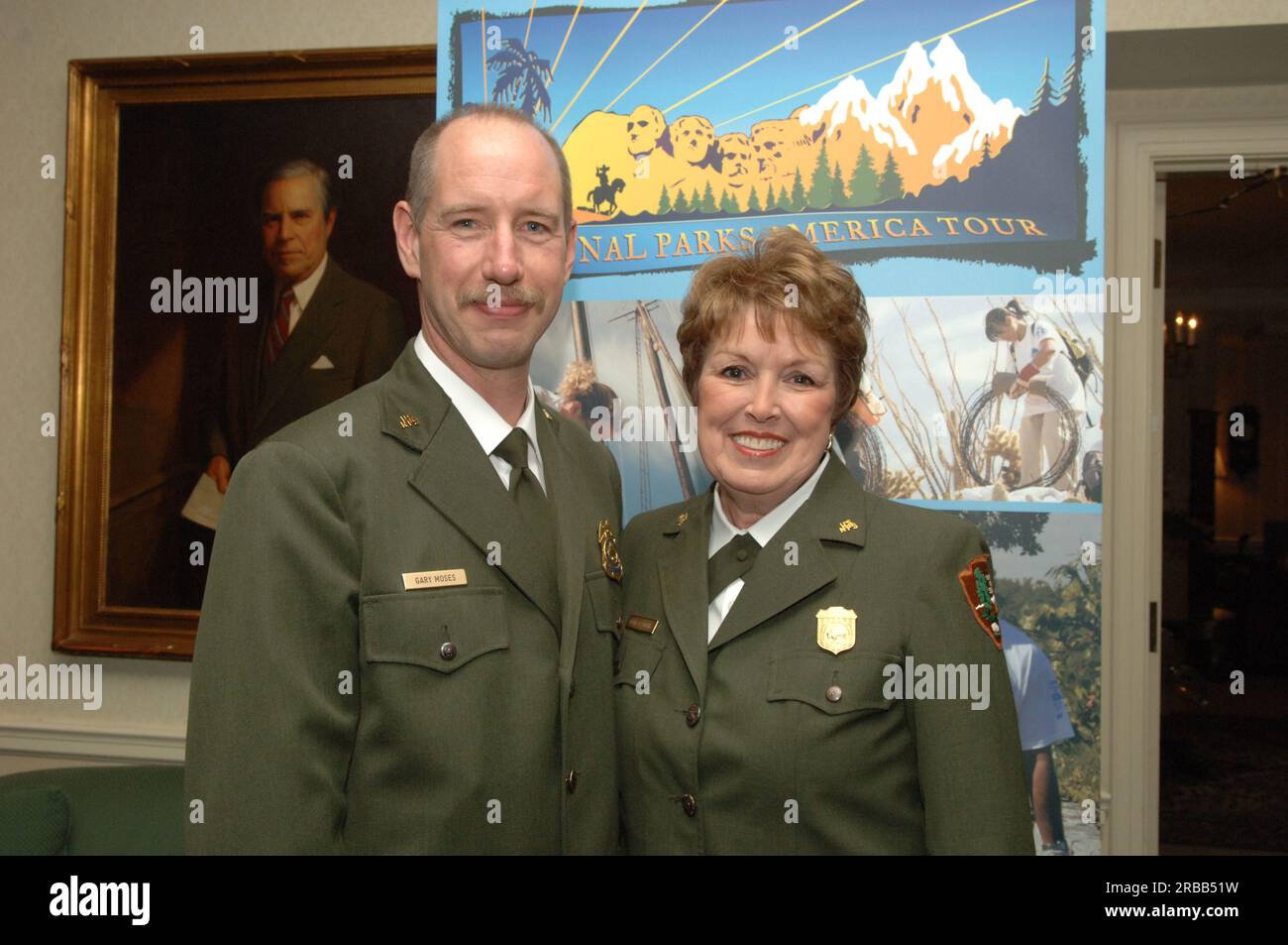 Ceremony bestowing the 2008 Harry Yount Ranger Award on Gary Moses, the ...