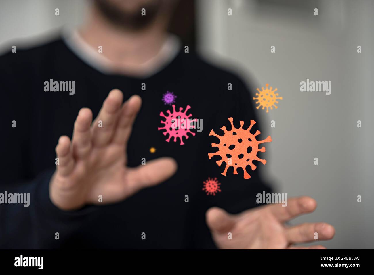 Doctor fights virus hi-res stock photography and images - Alamy