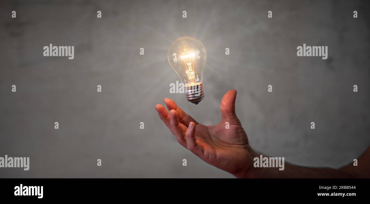 Idea, innovation, invention, light bulb, symbolism Stock Photo - Alamy