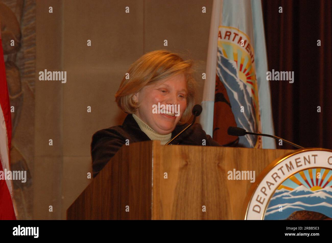 Amy Lamb photography exhibit opening at Main Interior, with Secretary ...