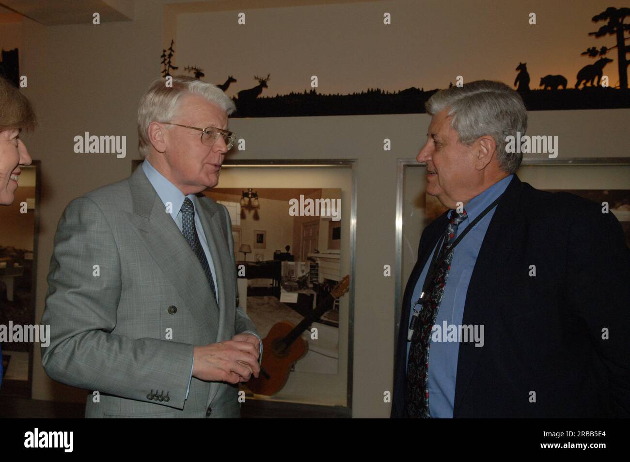 Amy Lamb photography exhibit opening at Main Interior, with Secretary ...