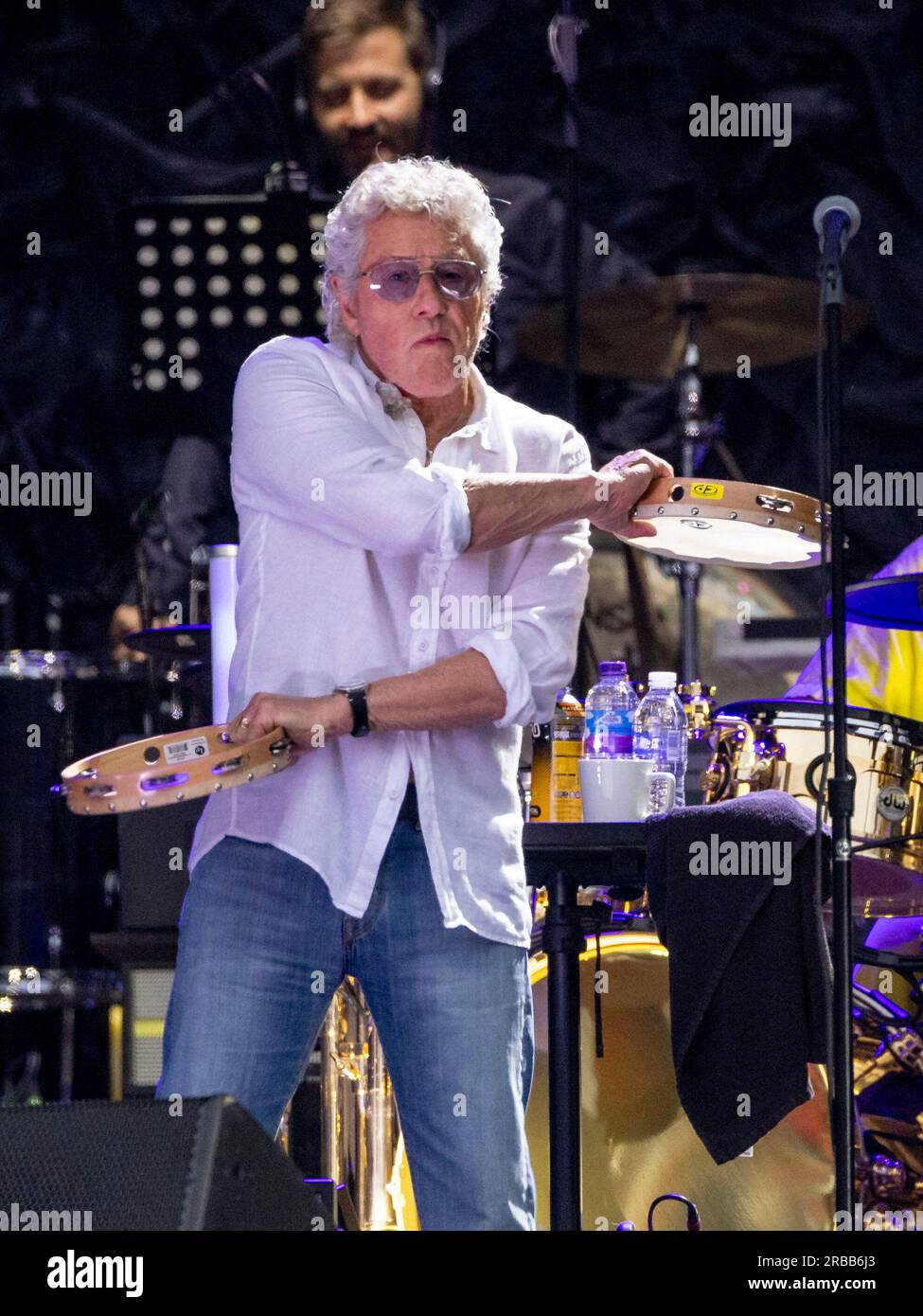 Edinburgh Castle, UK. 8th July 2023. The Who Perform to a sold out ...