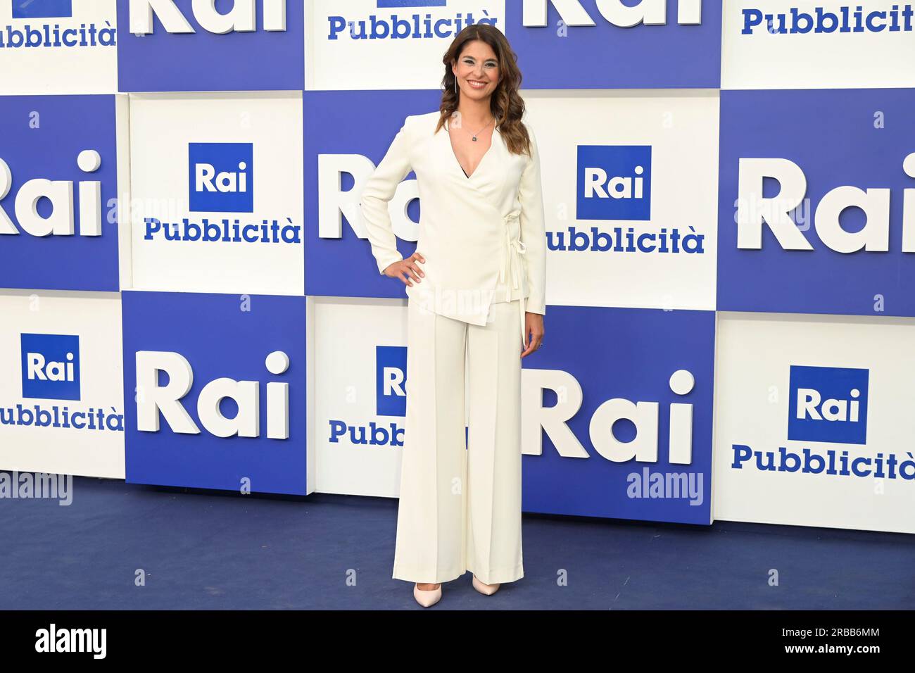 Benedetta Rinaldi attends the photocall of Palinsesti Rai 2023 at Centro Produzioni Rai of ...