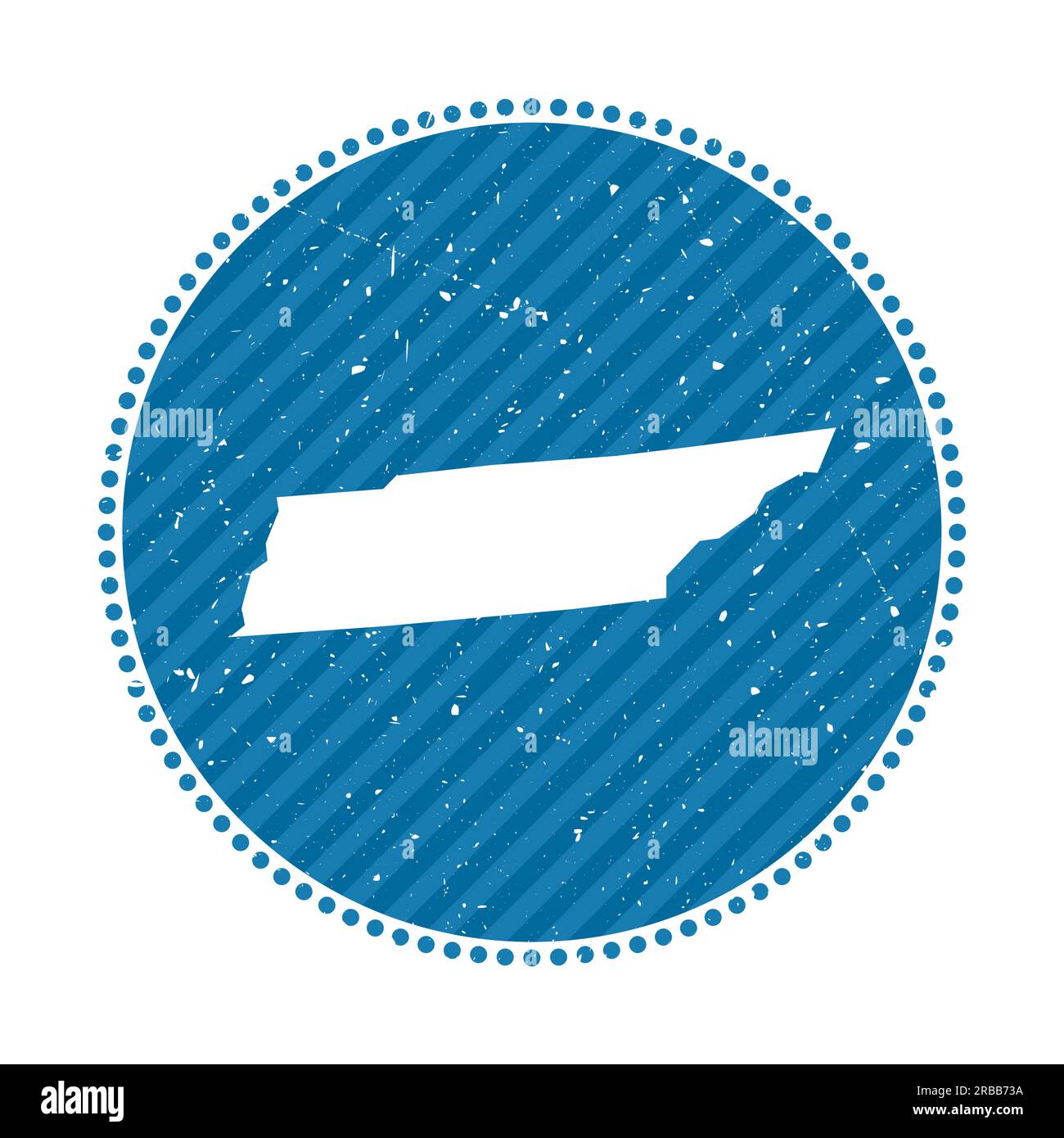 Tennessee striped retro travel sticker. Badge with map of US state ...