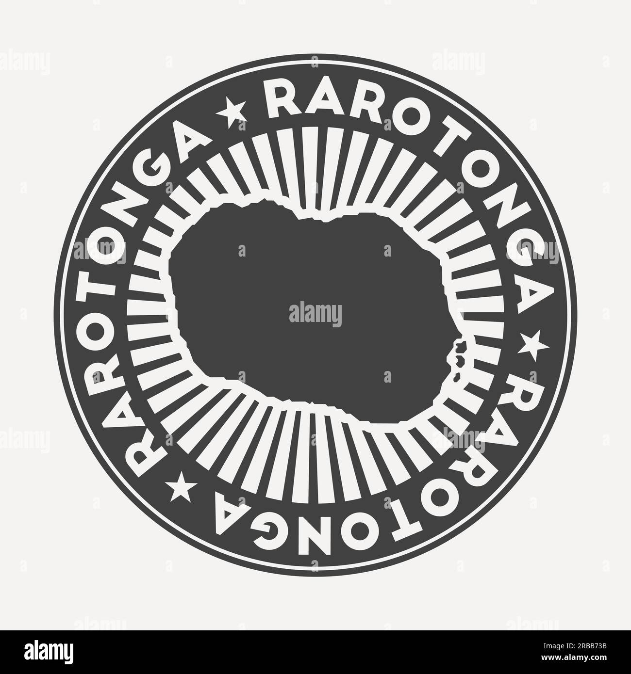 Island rarotonga map hi-res stock photography and images - Alamy