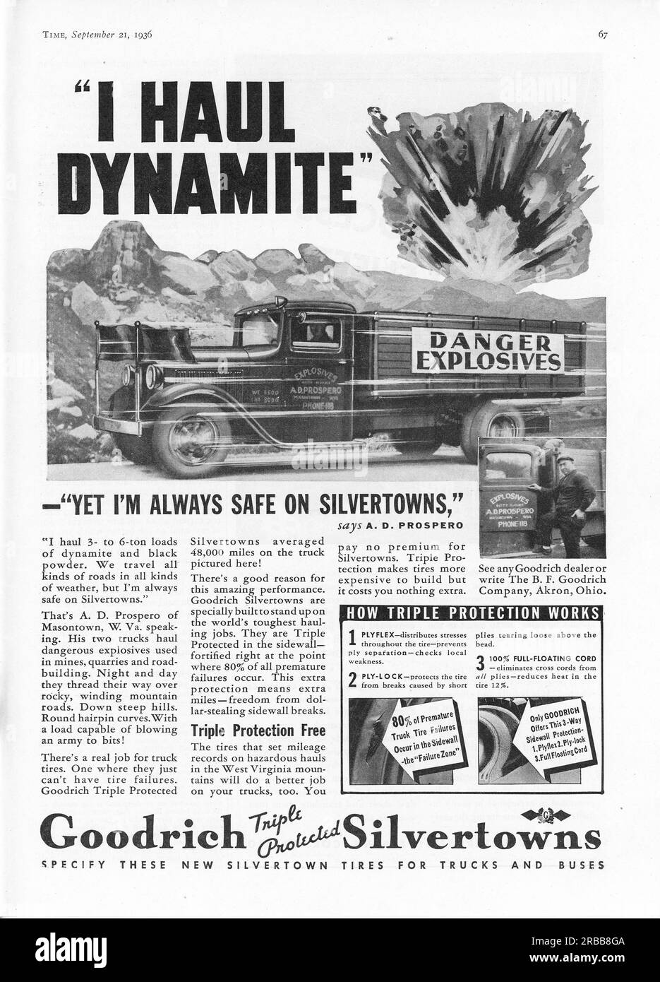 Vintage Time Magazine 21 September 1936 issue advert, USA Stock Photo ...