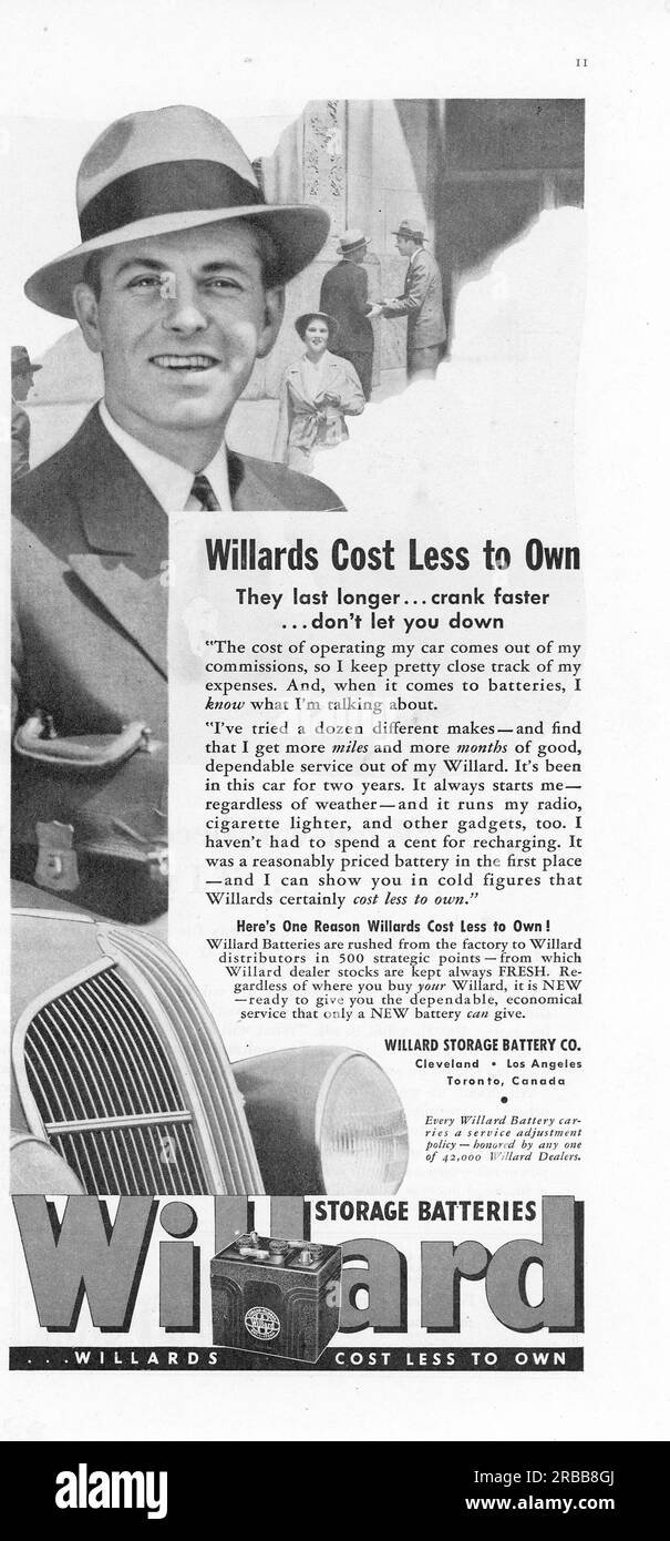 Vintage Time Magazine 21 September 1936 issue advert, USA Stock Photo ...