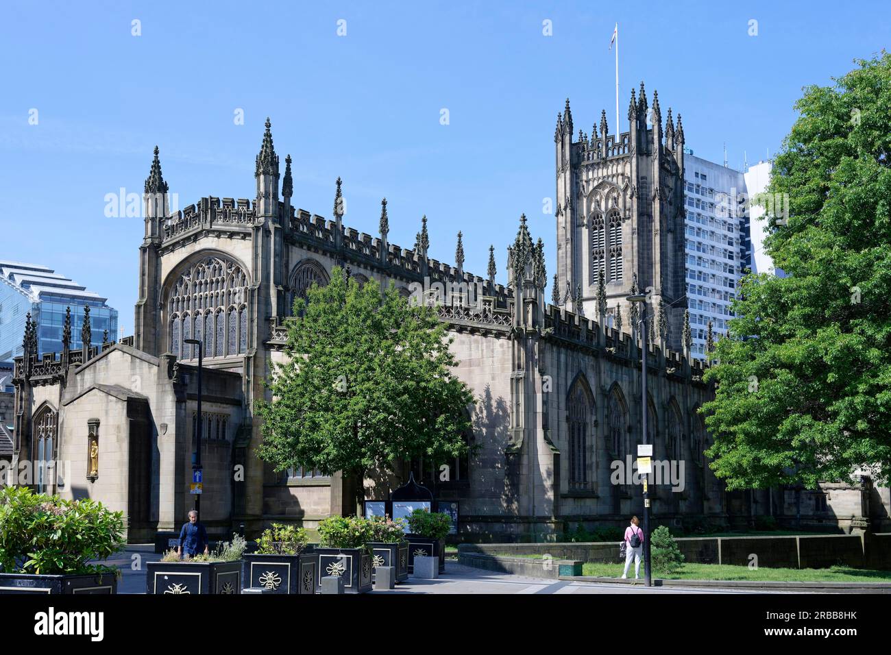 Manchester Cathedral, Noma, Manchester, England, United Kingdom Stock ...