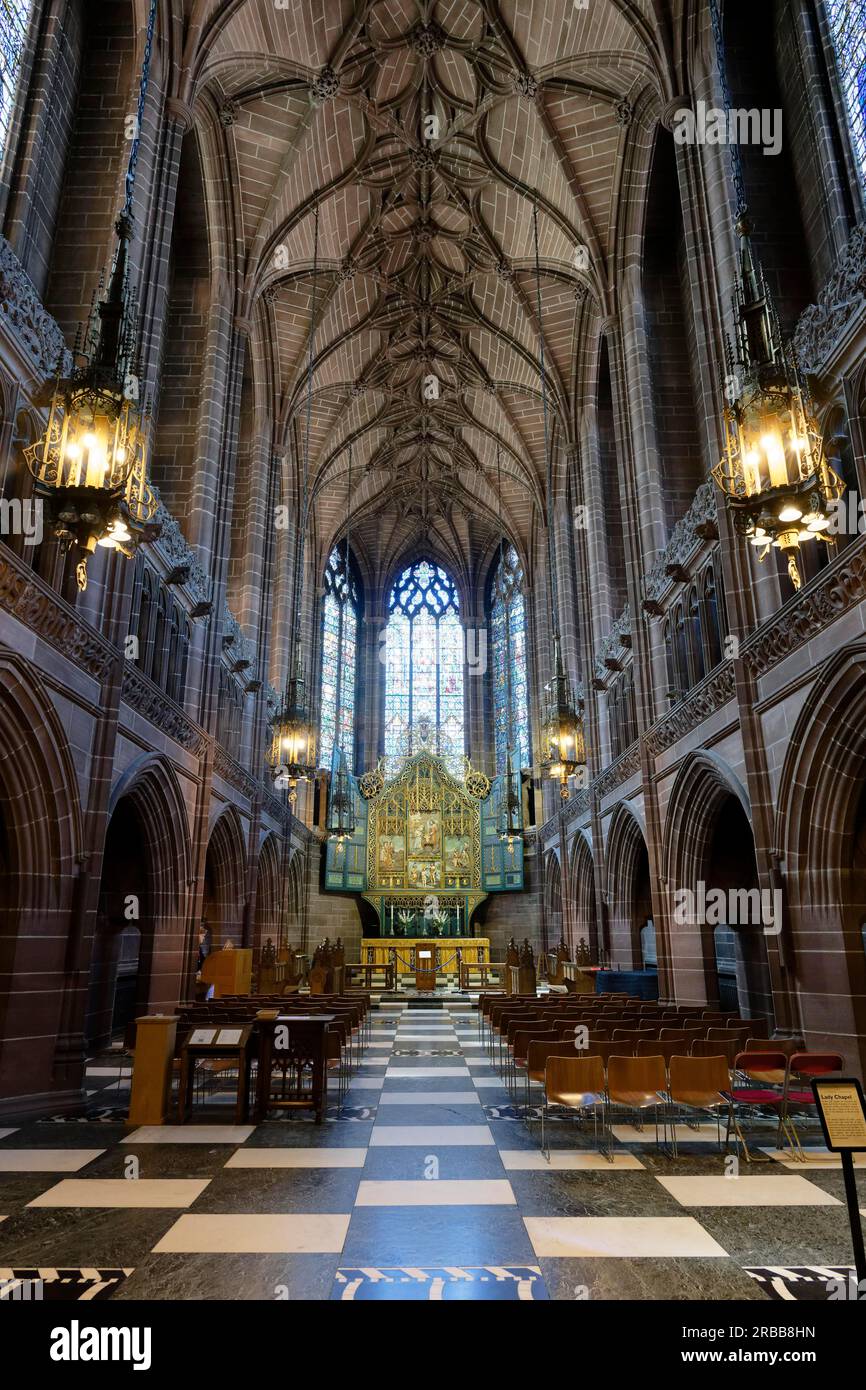 Interior View, Lady Chapel, Liverpool Cathedral, Toxteth, Liverpool ...