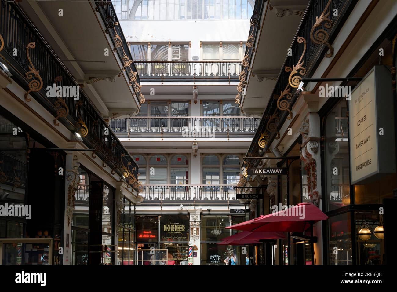 Interior view, Barton Arcade, Manchester City Centre, Manchester ...