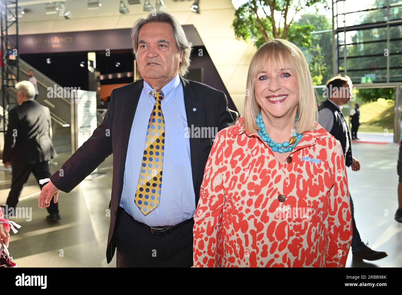 Munich, Germany. 08th July, 2023. Helmut MARKWORT with his wife ...