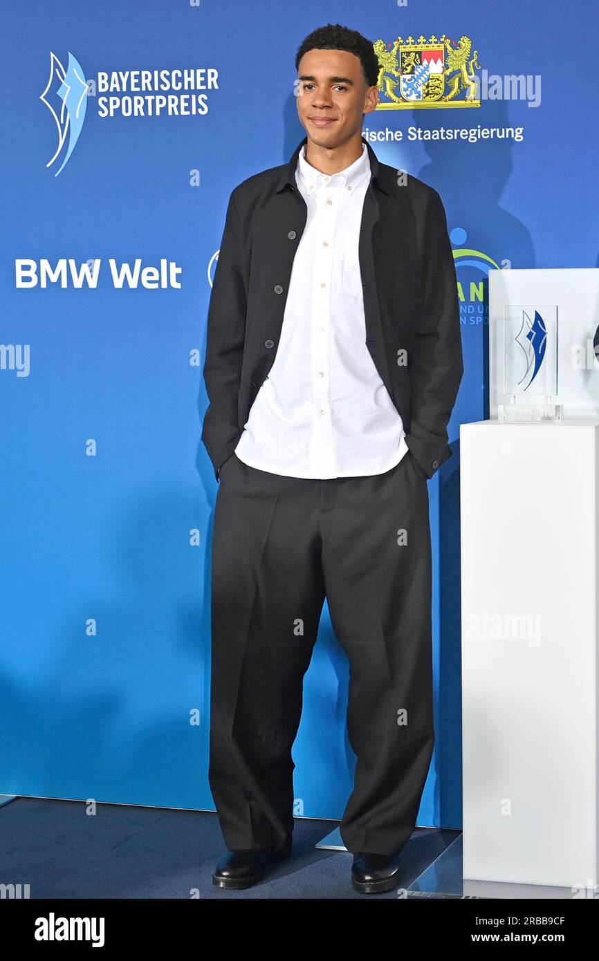 Munich, Germany. 08th July, 2023. Jamal MUSIALA (FC Bayern Munich) in ...