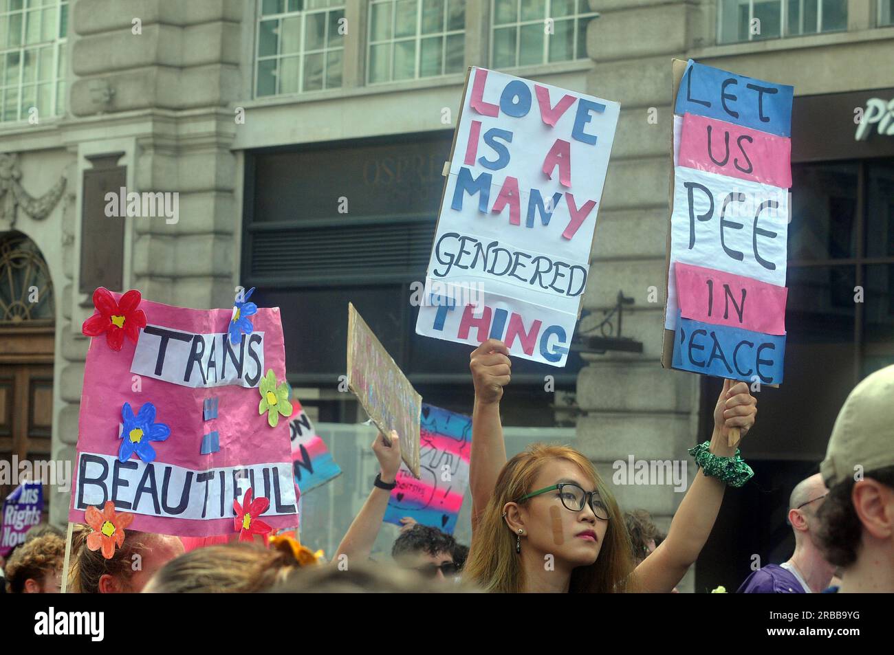 London, UK. 8th July, 2023. Trans Pride 2023: Thousands march in ...