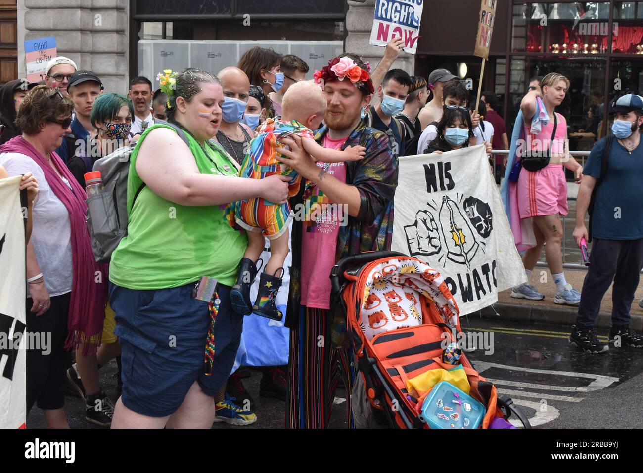 London, UK. 8th July, 2023. Trans Pride 2023: Thousands march in ...