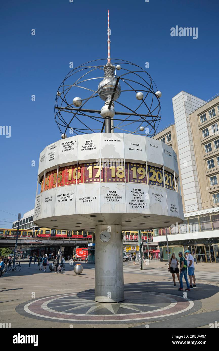 World Time Clock, Alexanderplatz, Mitte, Berlin, Germany Stock Photo - Alamy
