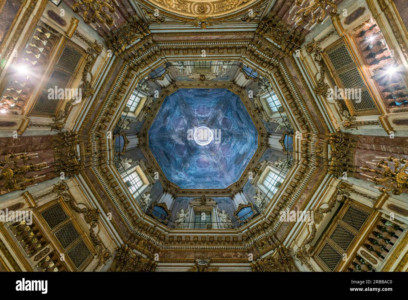 Dome, Basilica Santuario della Consolata, also Basilica di Santa Maria ...