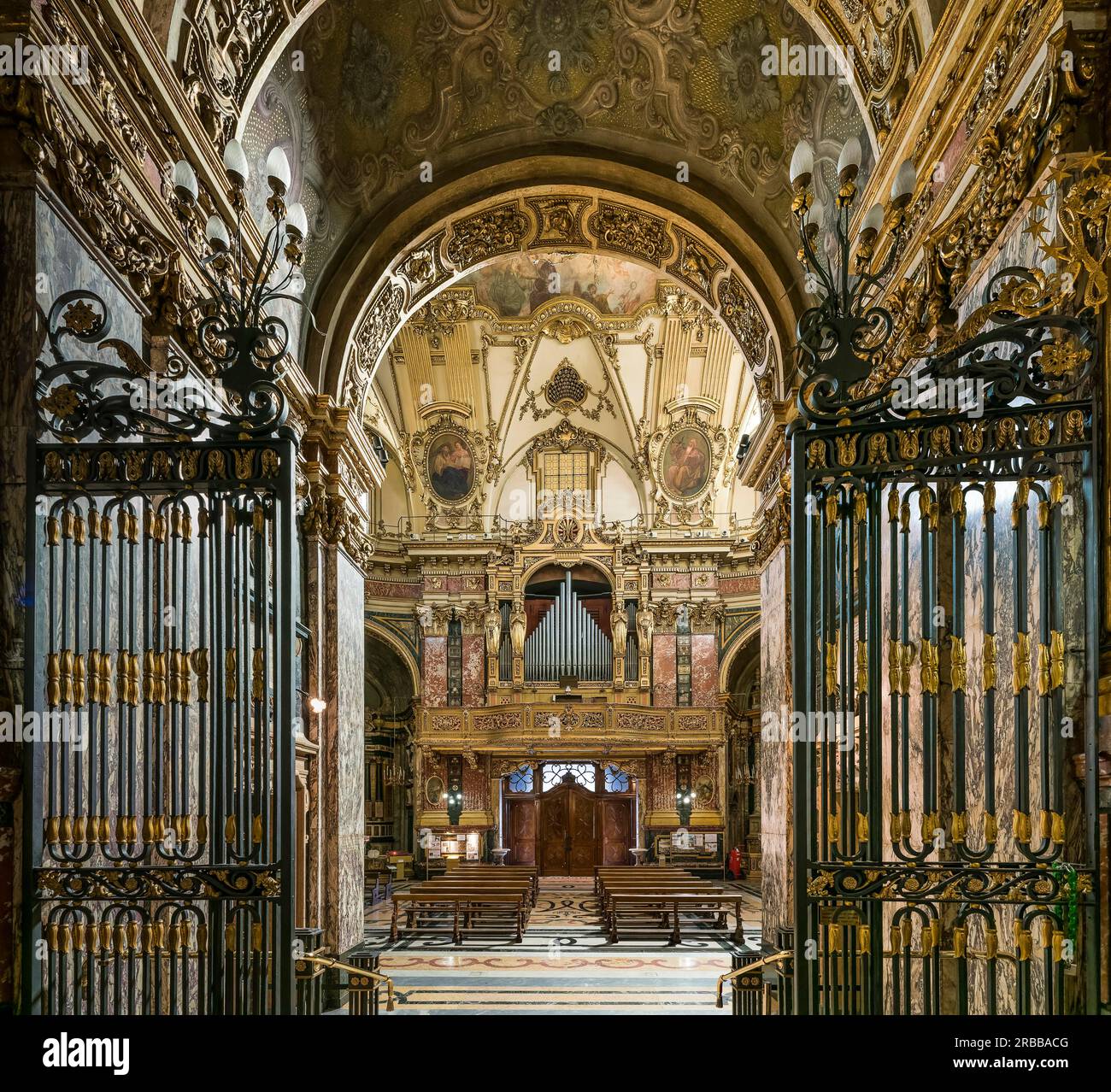 Interior Basilica Santuario della Consolata, also Basilica di Santa ...