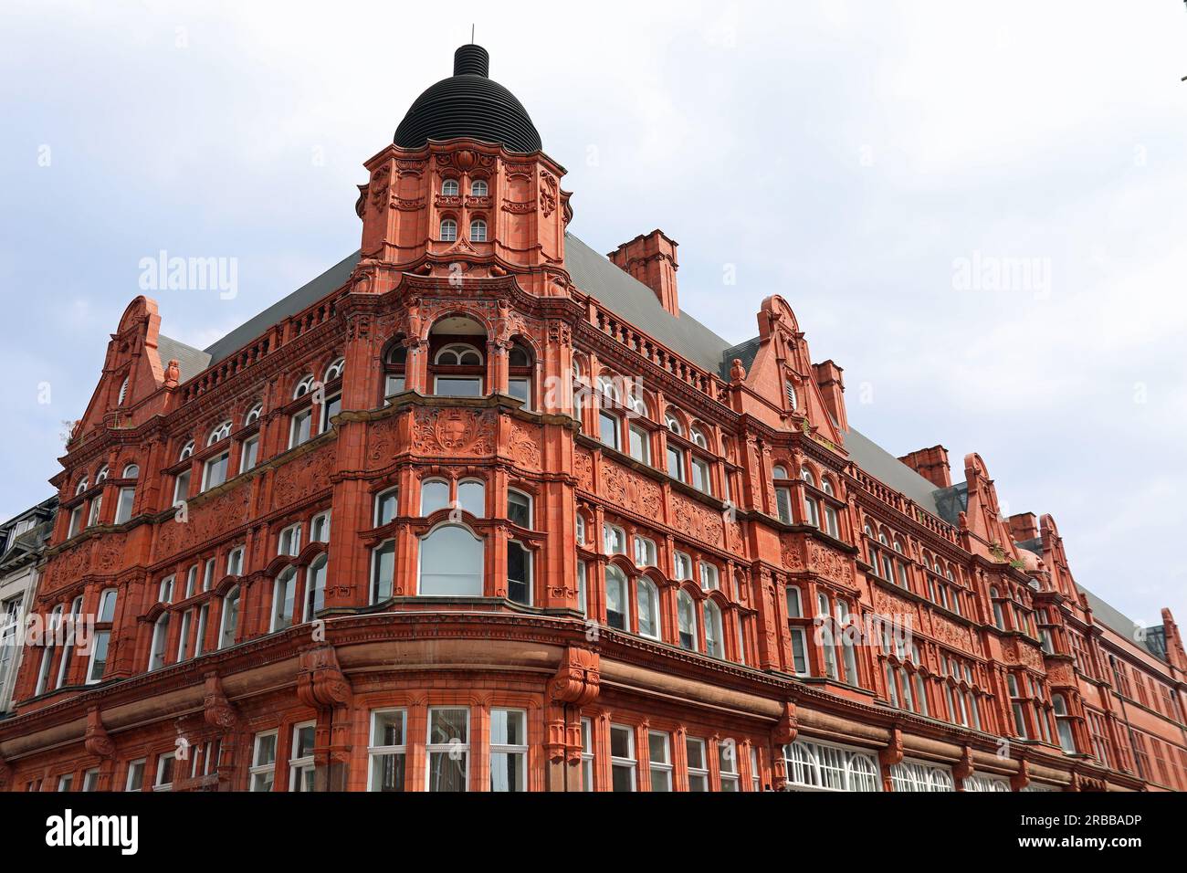 Listed building dated 1900 at Library Street in the town centre of ...