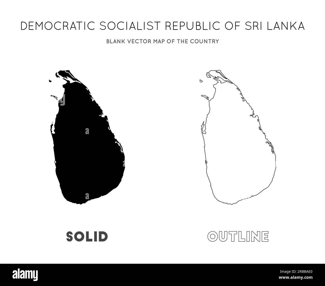 Sri lanka map Black and White Stock Photos & Images - Alamy