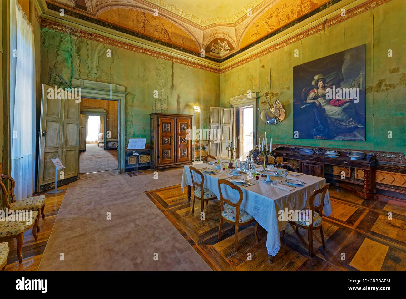 Dining room, Castle, Castello Govone, Architect Guarino Guarini, Govone ...