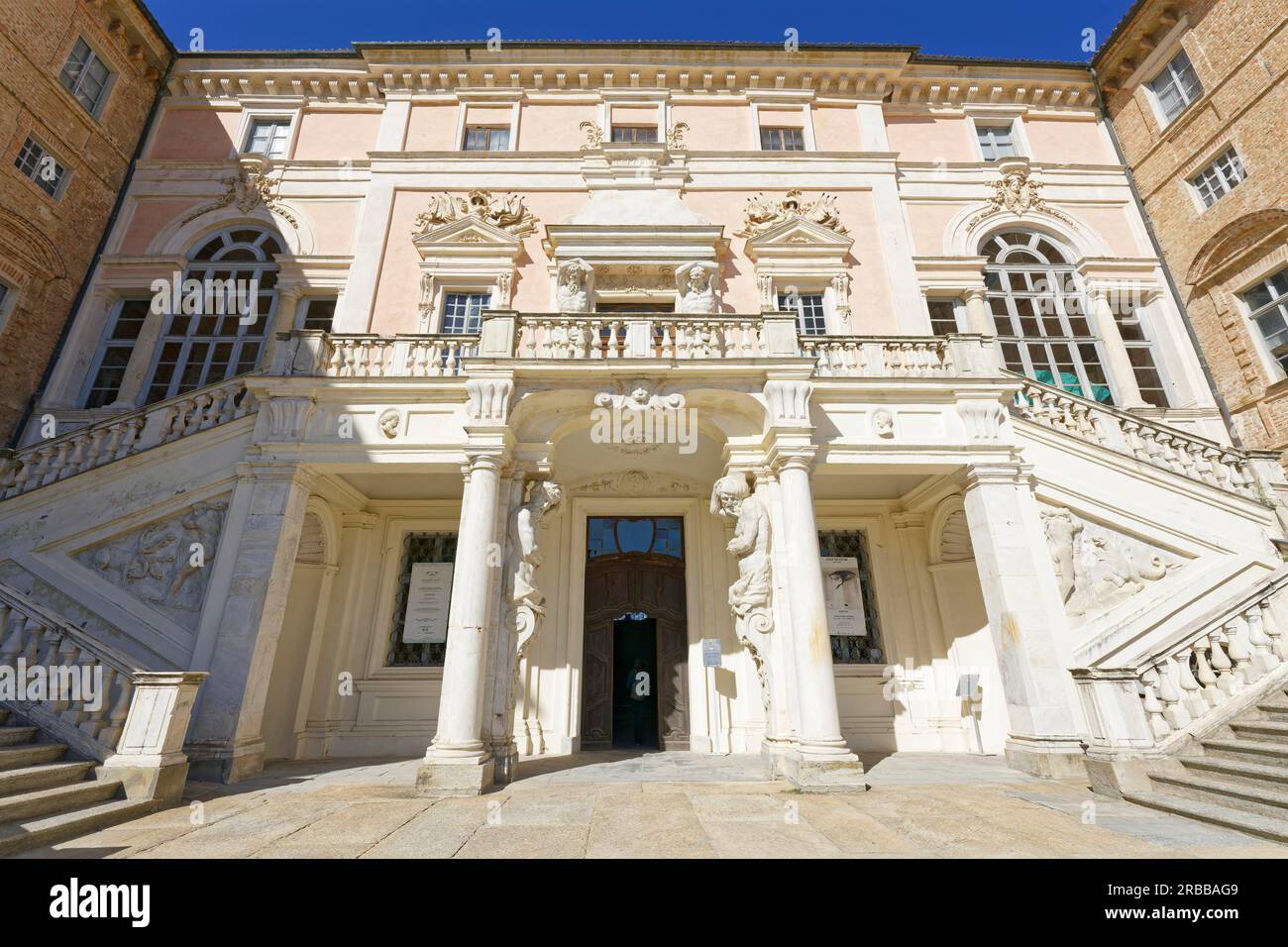 Front, Castle, Castello Govone, Architect Guarino Guarini, Baroque ...
