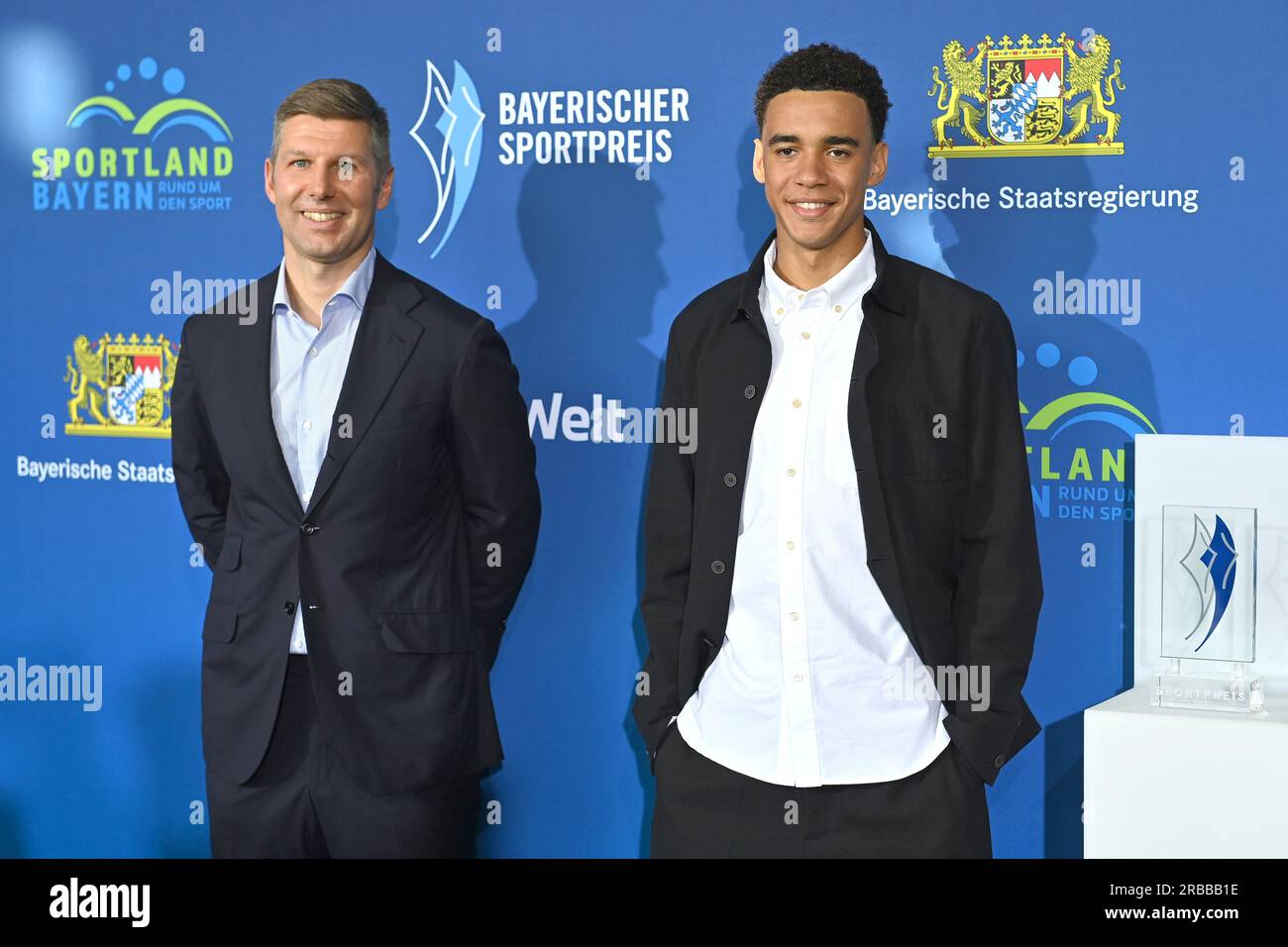 Munich, Germany. 08th July, 2023. v.lio: Thomas HITZLSPERGER, Jamal ...