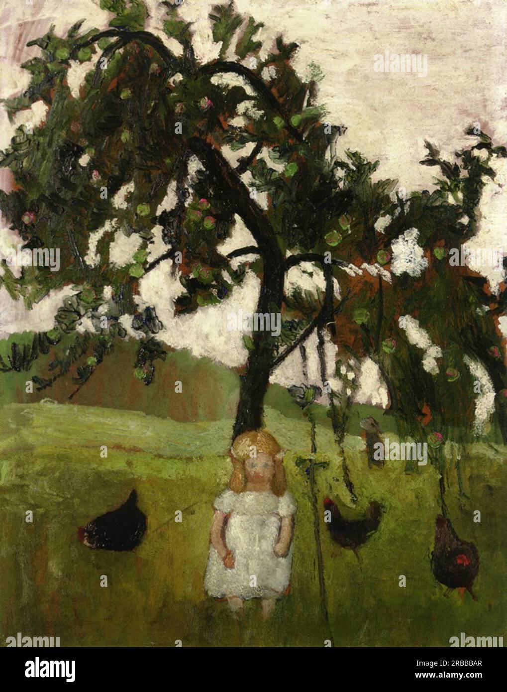 Elizabeth with Hens under an Apple Tree 1902 by Paula Modersohn-Becker ...