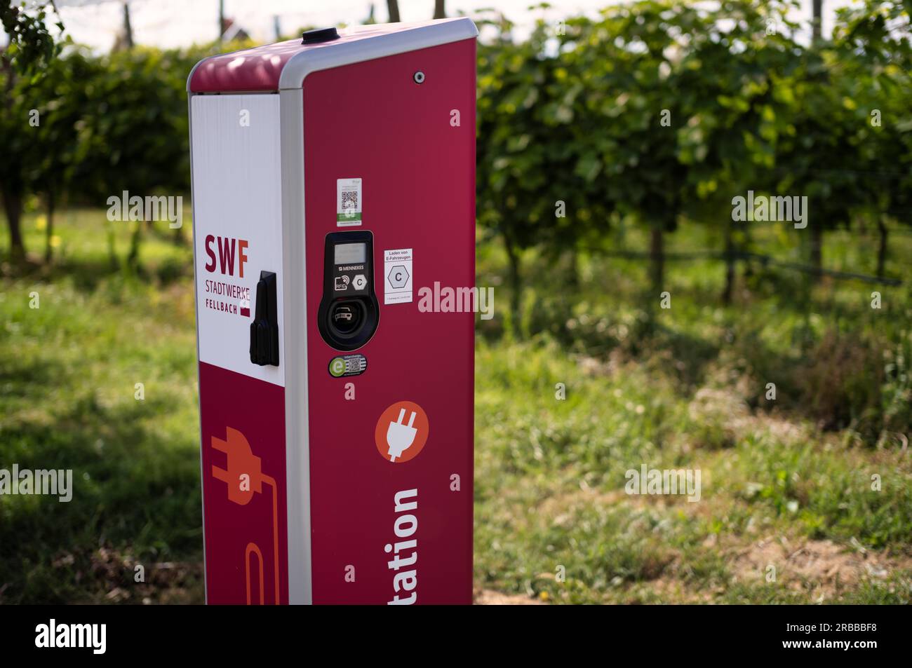 Charging station Stadtwerke Fellbach SWF for electric cars, electric ...